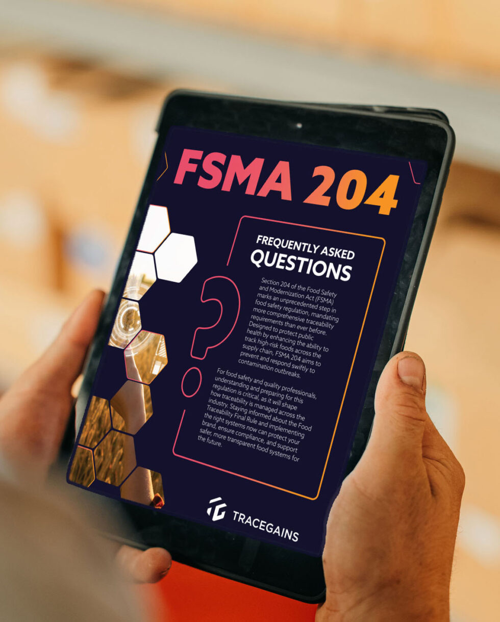 FSMA 204 FAQ — TraceGains