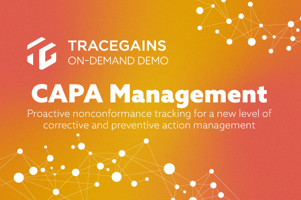 Experience TraceGains: CAPA Management — TraceGains